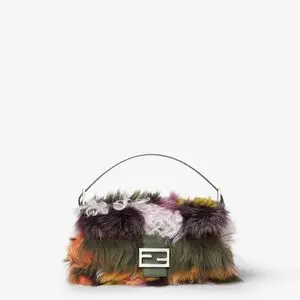 Fendi Baguette® 26424 Multicolor Inlaid Shearling Bag - [multicolor]